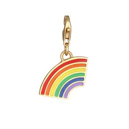 Elli Charm Emoji 'Regenbogen' Damen Gr&ouml;&szlig;e One Size gold / mischfarben