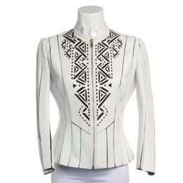 Versace Lederjacke / Ledermantel Damen Gr&ouml;&szlig;e L wei&szlig;