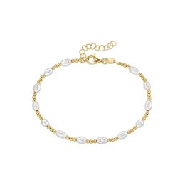 Smart Jewel Armband Damen Gr&ouml;&szlig;e 19 gold / wei&szlig;