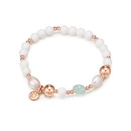 Lulu & Jane Lulu & Jane Armband Damen Gr&ouml;&szlig;e One Size rosegold / mint / wei&szlig;