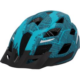 Fischer Die Fahrradmarke Fischer Fahrr&auml;der Helm Damen Gr&ouml;&szlig;e 56/57 navy / cyanblau / schwarz