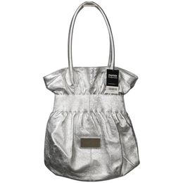 Coccinelle Handtasche gross Leder Damen Gr&ouml;&szlig;e One Size silber