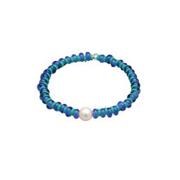 Elli Armband 'Kugel' Damen Gr&ouml;&szlig;e 16 blau / gr&uuml;n / silber / wei&szlig;