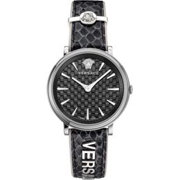 Versace Uhr 'Logomania Edition' Damen Gr&ouml;&szlig;e One Size schwarz / silber