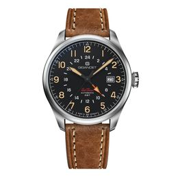 Gigandet Analoguhr 'RED BARON GMT' Herren Gr&ouml;&szlig;e One Size braun