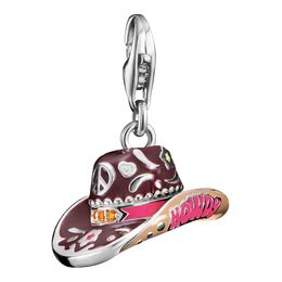Thomas Sabo Anh&auml;nger Damen Gr&ouml;&szlig;e One Size braun / magenta / silber