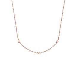 Firetti Kette 'Herzen' Damen Gr&ouml;&szlig;e 45 rosegold