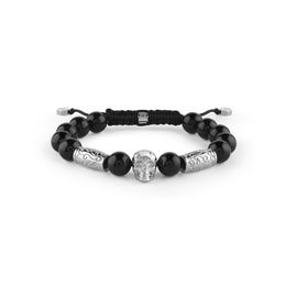 Philipp Plein Armband Herren Gr&ouml;&szlig;e One Size schwarz / silber