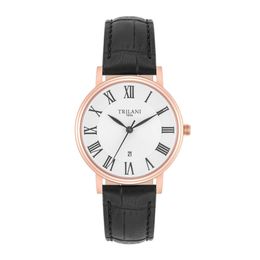 Trilani Analoguhr Damen Gr&ouml;&szlig;e One Size rosegold / schwarz / wei&szlig;