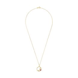 Amor Kette Damen Gr&ouml;&szlig;e One Size gold / cranberry / wei&szlig;