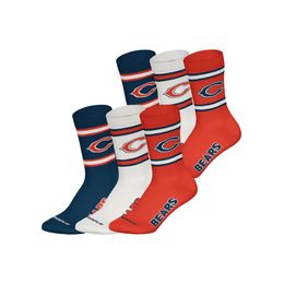 Huddle Socken 'Chicago Bears' Herren Gr&ouml;&szlig;e 39/42 rot / wei&szlig;