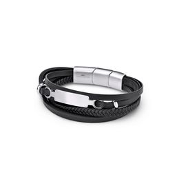 Fynch-Hatton Armband Herren Gr&ouml;&szlig;e One Size schwarz / silber