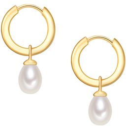 Valero Pearls Ohrringe Damen Gr&ouml;&szlig;e One Size gold / naturwei&szlig;