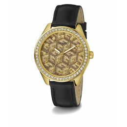 Guess Analoguhr Damen Gr&ouml;&szlig;e One Size gold / schwarz