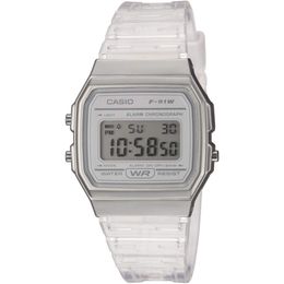 Casio Casio Collection Chronograph &raquo;F-91WS-7EF&laquo; Damen Gr&ouml;&szlig;e One Size grau / silber / transparent / wei&szlig;