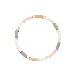 A&c Oslo &ndash; Nordic Design Jewellery Armband 'Enamel Tiles' Damen Gr&ouml;&szlig;e One Size enzian / cappuccino / tanne / wei&szlig;