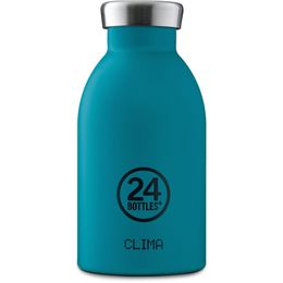 24Bottles Trinkflasche 'Clima 330 ml' Herren Gr&ouml;&szlig;e one size petrol / schwarz / silber
