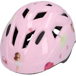 Fischer Die Fahrradmarke Fischer Fahrr&auml;der Fahrradhelm M&auml;dchen Gr&ouml;&szlig;e 51 hellgr&uuml;n / rosa / rot
