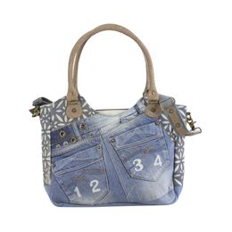 Sunsa Shopper 'Sunsa' Damen Gr&ouml;&szlig;e One Size blue denim / mischfarben