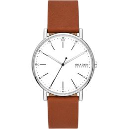 Skagen Uhr Herren Gr&ouml;&szlig;e One Size braun / silber / wei&szlig;