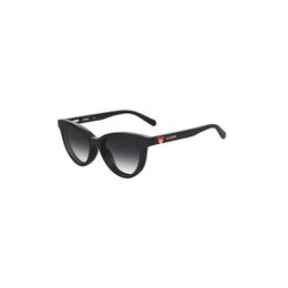 Love Moschino Sonnenbrille Damen Gr&ouml;&szlig;e 53 schwarz