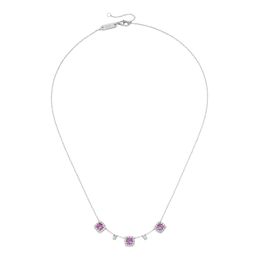 Giorgio Martello Milano Kette Damen Gr&ouml;&szlig;e 45 orchidee / silber / transparent