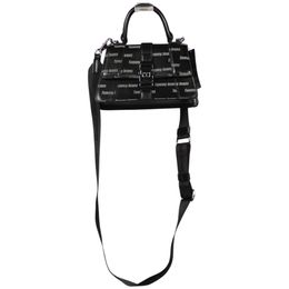 Tommy Jeans Handtasche klein Leder Damen Gr&ouml;&szlig;e One Size schwarz
