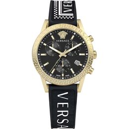 Versace Uhr Damen Gr&ouml;&szlig;e One Size gold / schwarz / wei&szlig;