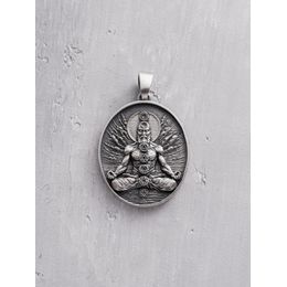 Reytel Anh&auml;nger 'BUDDHA 7 CHAKRAS MEDITATION' Herren Gr&ouml;&szlig;e One Size silber