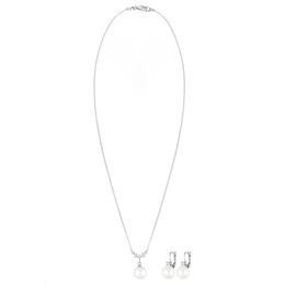 Elli Schmuckset Damen Gr&ouml;&szlig;e One Size silber / perlwei&szlig;