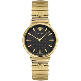 Versace Analoguhr &rsquo;V-Circle' Damen Gr&ouml;&szlig;e One Size gold / schwarz