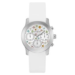 Guess Uhr Damen Gr&ouml;&szlig;e One Size silber / wei&szlig;