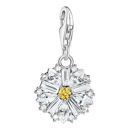 Thomas Sabo Anh&auml;nger 'Lovely Daisy' Damen Gr&ouml;&szlig;e One Size gelb / silber / transparent