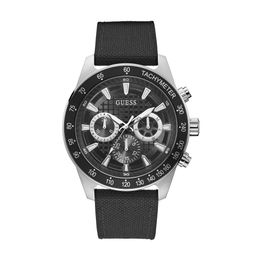 Guess Uhr 'Magnitude' Herren Gr&ouml;&szlig;e One Size schwarz / silber