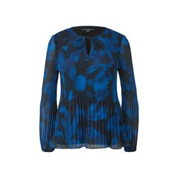 comma, COMMA Bluse Damen Gr&ouml;&szlig;e XS blau / schwarz