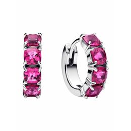 Pandora Ohrringe Damen Gr&ouml;&szlig;e One Size rosa / silber