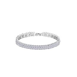 Rougemont Jewellery Armband 'Funkelndes Tennisarmband 4A Zirkonia 925 Sterling Silber 18cm' Damen Gr&ouml;&szlig;e 17 cm silber