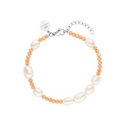 PURELEI Armband 'Coral' Damen Gr&ouml;&szlig;e One Size koralle / silber / perlwei&szlig;