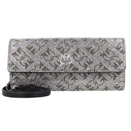 Pinko Clutch Damen Gr&ouml;&szlig;e One Size grau / silber