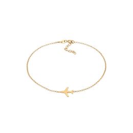 Elli Fu&szlig;schmuck 'Flugzeug' Damen Gr&ouml;&szlig;e 22 gold