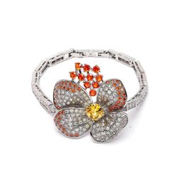Avant-garde Paris Armband 'Joannaina' Damen Gr&ouml;&szlig;e 16 / 26 orange