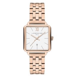 Liebeskind Berlin Quarzuhr Damen Gr&ouml;&szlig;e One Size rosegold / wei&szlig;