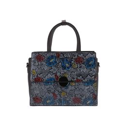 Gaya Handtasche Damen Gr&ouml;&szlig;e One Size blau / dunkelbraun / dunkelgelb / dunkelrot