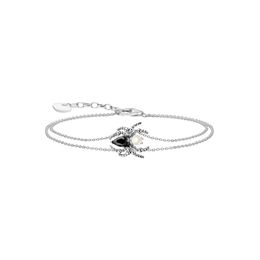 Thomas Sabo Armband 'Spider Romance' Damen Gr&ouml;&szlig;e 19 schwarz / silber / wei&szlig;