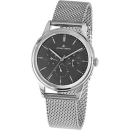 Jacques Lemans Multifunktionsuhr 'Retro Classic, 1-2061F' Damen Gr&ouml;&szlig;e One Size schwarz / silber