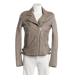 Iro Lederjacke / Ledermantel Damen Gr&ouml;&szlig;e M grau