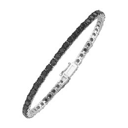 Giorgio Martello Milano Armband Damen Gr&ouml;&szlig;e 18.5 schwarz / silber