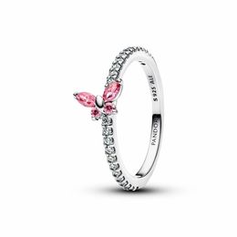 Pandora Ring Damen Gr&ouml;&szlig;e 50/60 pink / silber