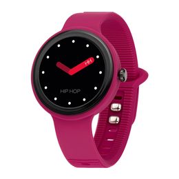 Hip Hop Uhr Damen Gr&ouml;&szlig;e One Size fuchsia / schwarz