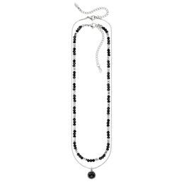 Aniston Kette Damen Gr&ouml;&szlig;e One Size schwarz / silber